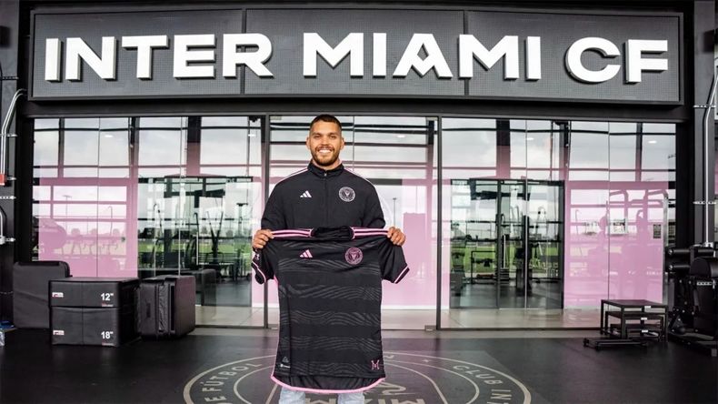 La primera foto del sanjuanino Freire con la camiseta del Inter Miami