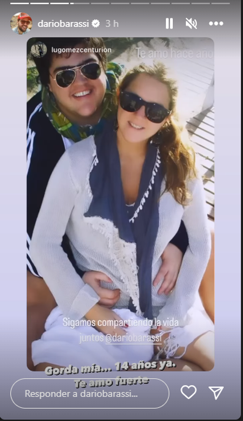 La foto vintage de Darío Barassi que muestra los inicios de su relación ...