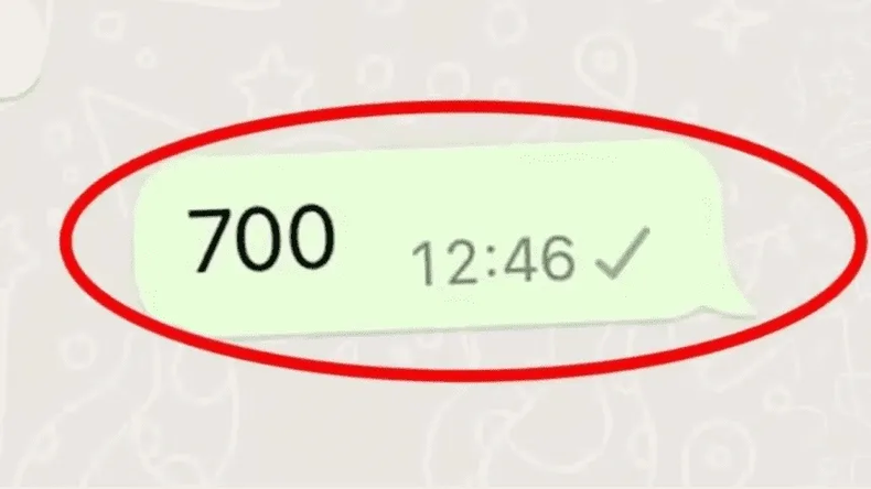 ¡Ojo si te mandan un 700 por WhatsApp!: esto es lo que realmente significa