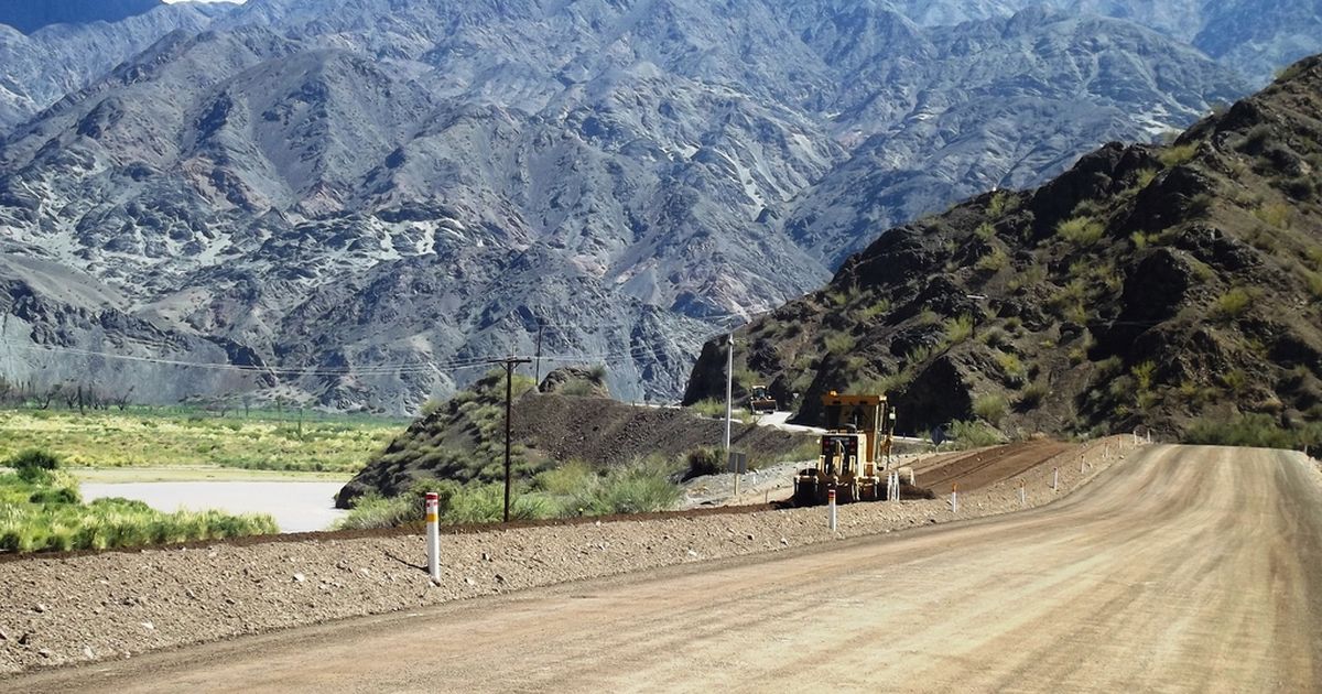 Mirá cómo va tomando forma La Ruta 12 en Calingasta