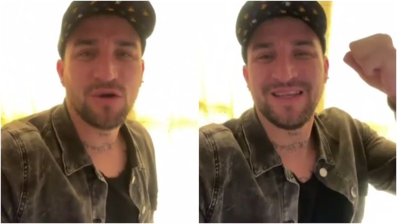 El saludo especial de Hugo Flores a un fanático sanjuanino: Gracias por ...