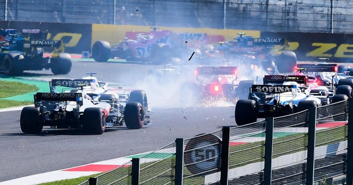 Formula 1: choques al inicio de la carrera y un caos producido por el ...