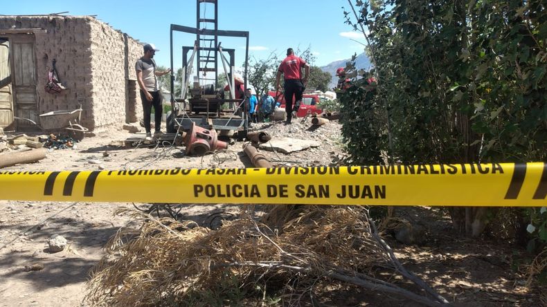El peor final: falleció el hombre que cayó a un pozo de 35 metros en Pocito
