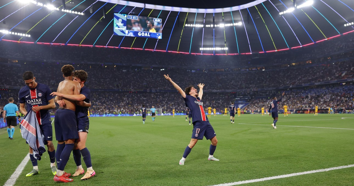 Aplastante victoria del PSG al Inter: se consagró campeón de la Champions League por primera vez