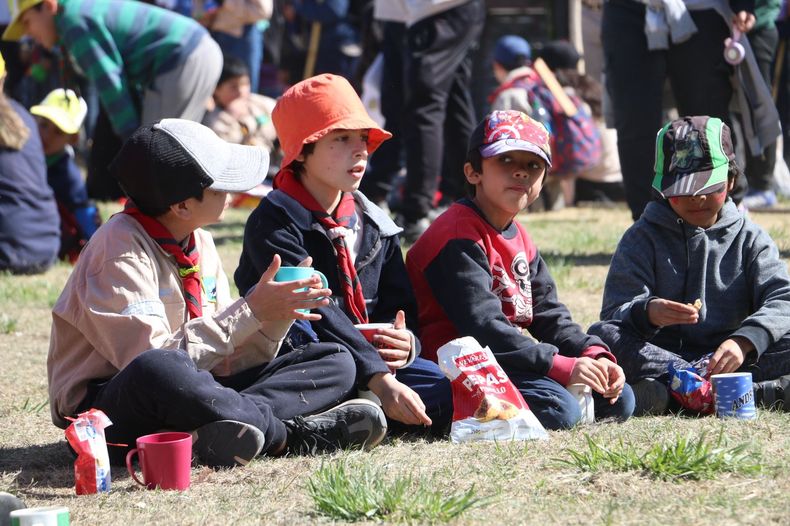 Los scouts celebran su día con una gran fiesta en Rawson