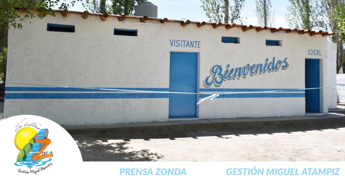 Un histórico club de Zonda celebró un año más de vida inaugurando obras