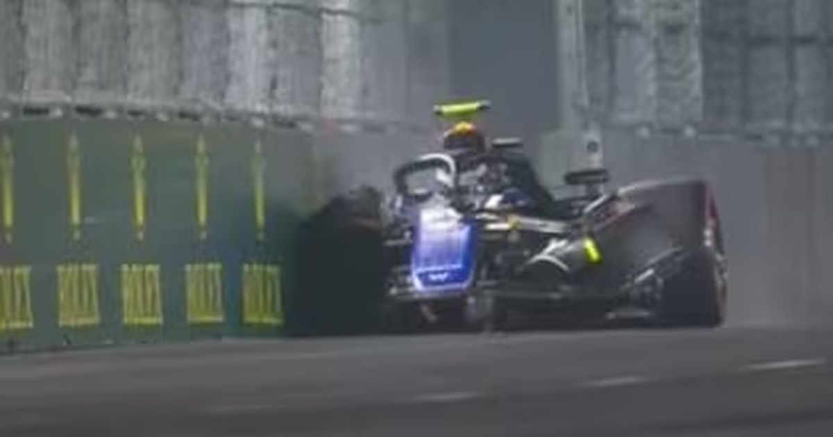 Video: así fue el choque de Franco Colapinto en Las Vegas