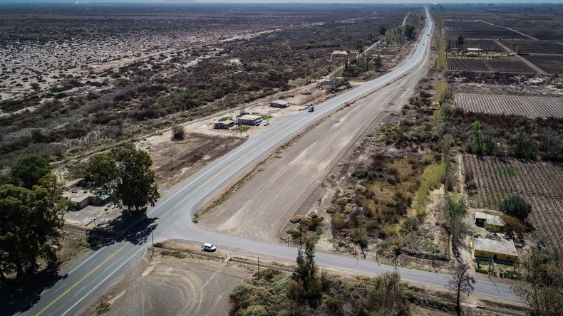 Desde arriba, así se ve la Ruta 40 Sur que volvió a entrar en una ...