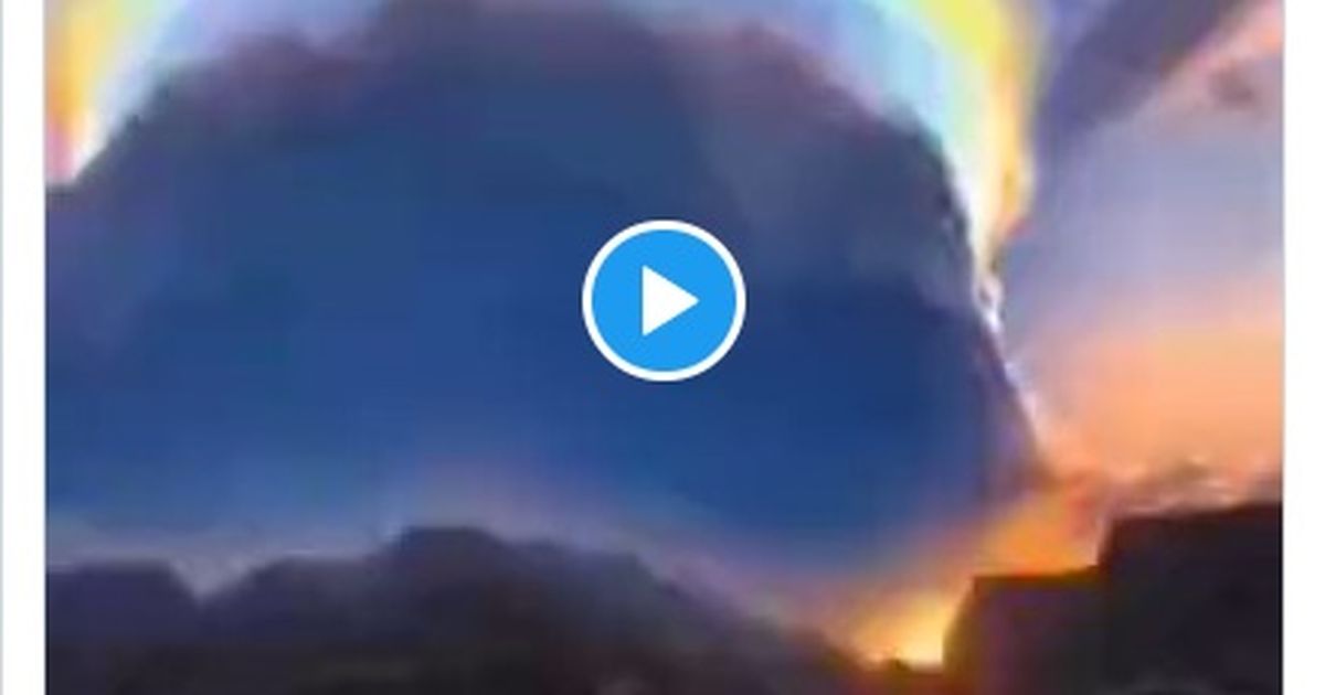 Increíble video: mirá la nube arcoíris que sorprendió a los habitantes ...