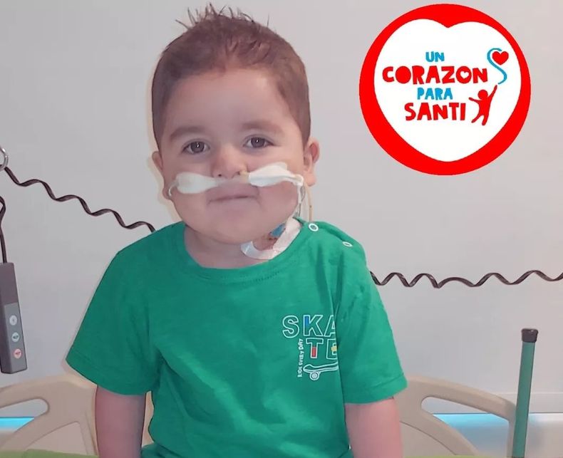 El video más emotivo: así entraba Santi Luna a recibir su trasplante de ...